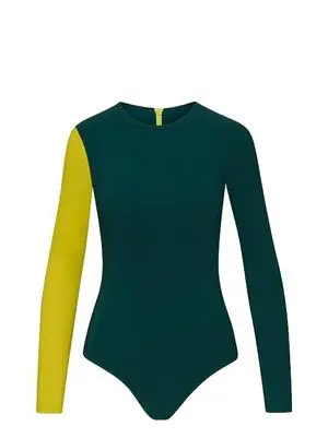 ANSEA The Surf Suit - Chartreuse/forest