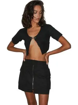 BLVCK PARIS Blvck Paris Zipped Skirt