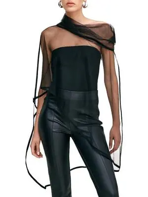 MARCELLA Straiton Mesh Wrap - Black