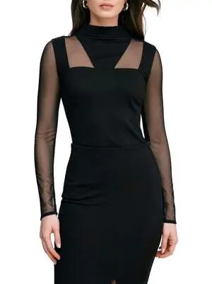 MARCELLA Marcella Amelia Ponte & Mesh Top