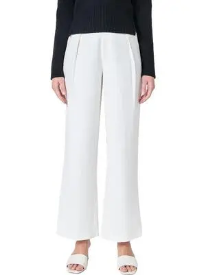 Endless Rose High-waisted Stretch Trousers - Ivory