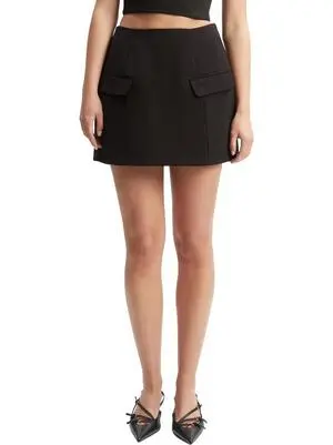 Bardot Delphi Balloon Miniskirt - Black