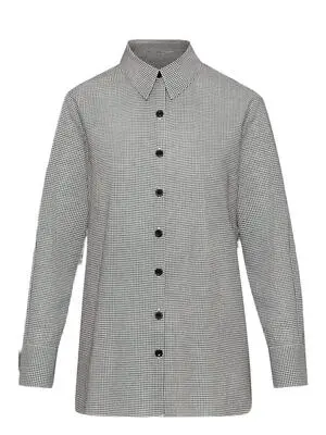 ANSEA Poplin Button-down Shirt - Gingham