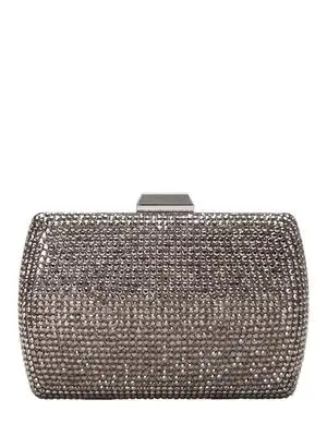 FOREVER & ALWAYS SHOES Francisca Evening Clutch - Grey Glitter