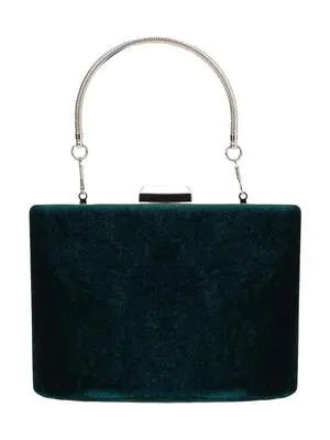 FOREVER & ALWAYS SHOES Forever & Always Alba Clutch Evening Purse - Emerald Green Velvet