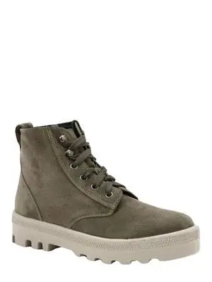 Naot Canoe Lug Boot - Hunter Green Suede