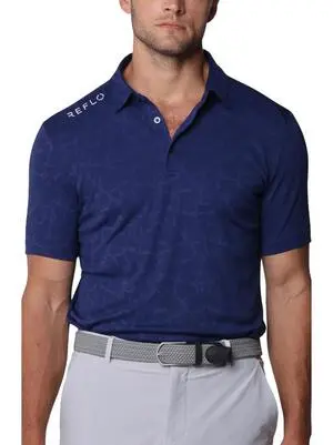 REFLO Yamuna 100% Recycled Material Polo - Deep Navy