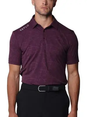 REFLO Yamuna 100% Recycled Material Polo - Marron Red