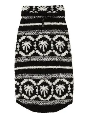 Barefoot Dreams Cozychic™ Malibu Fair Isle Dog Sweater - Black/cream