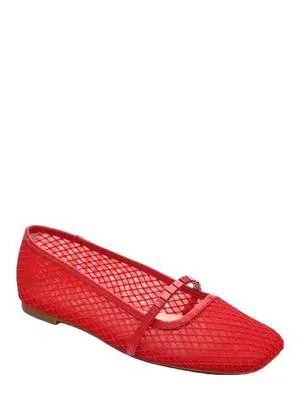 Sanctuary Sanctuary Chic Mary Jane Flat Coral Red