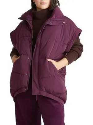 Universal Standard Universal Standard Paparazzi Puffer Vest Acai