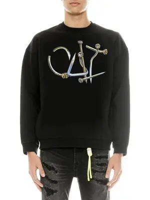 CULT OF INDIVIDUALITY Nail Logo Graphic Sweatshirt - Pira