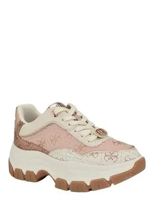 Guess GUESS Berrett Printed Sneakers Light Pink