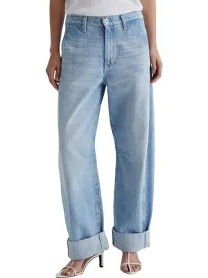 Ag AG Mercer Cuffed Barrel Jeans Sunset Blues