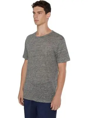 Onia Chad Linen Tee - Heather Grey