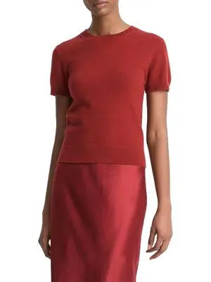 Vince Vince. Wool & Cashmere Blend Crewneck Sweater Ruby Ink