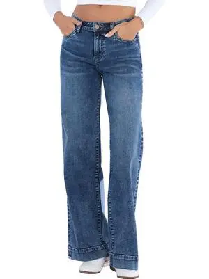 HINT OF BLU HINT OF BLU' Mighty High Waist Wide Leg Jeans
