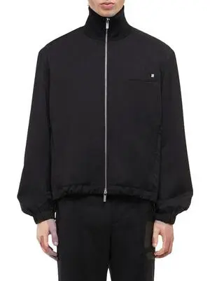 Helmut Lang Relaxed Virgin Wool Bomber Jacket - Black