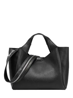 Dkny Willa Satchel Bag - Black/silver