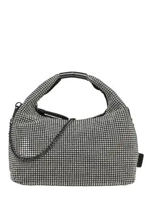 Dkny Top-zip Hobo Bag With Chain Strap - Clear