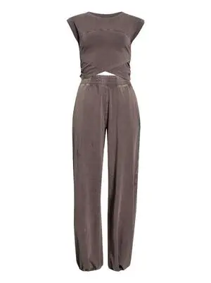 Free People Free People FP Movement Hot Shot Crossover T-Shirt And Joggers Set Chocolate