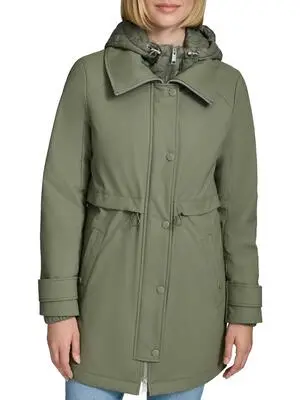 Andrew Marc Andrew Marc Ryder Hooded Bib Inset Parka Sage