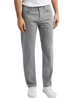 MAVI Zach Straight Leg Casual Stretch Twill Pants - Ultimate Grey Casual Twill