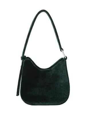 Akris Mini Anna Velvet Hobo Bag - 505 Jade
