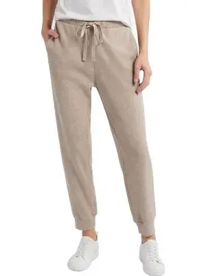 Eileen Fisher Organic Cotton Waffle Stitch Joggers - Wheat