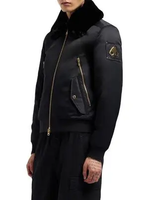 Moose Knuckles Courville Bomber Jacket - Black