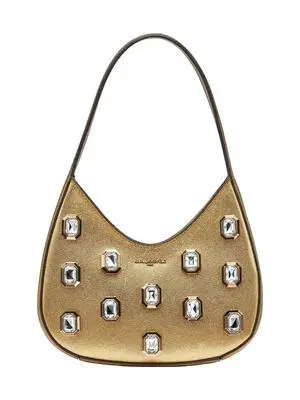 Karl Lagerfeld Paris Shoulder Bag With Top Handle Metallic Gold