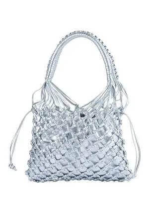 ADRIANA CASTRO Adriana Castro La Red Mini Mesh Bag Silver