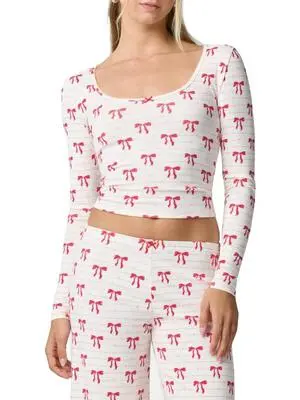 FLORENCE BY MILLS Rib Sleep Top - Tied Up