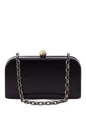 Hobo Lauren Leather Minaudière - Black