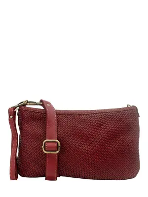 BOLSA NOVA Bolsa Nova Laura Woven Crossbody Brick