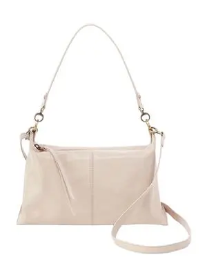 Hobo HOBO Avon Leather Shoulder Bag Pale Flax