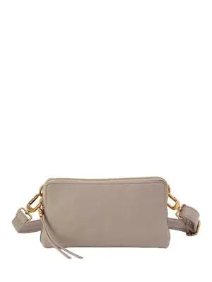 Hobo Slim Leather Belt Bag - Taupe