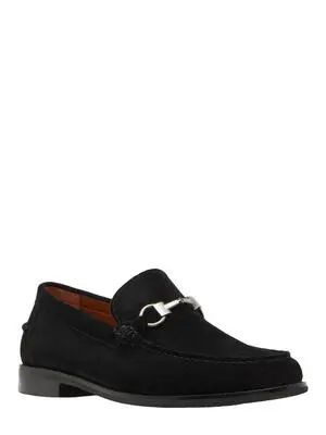 Steve Madden Alfio Bit Loafer - Black Suede
