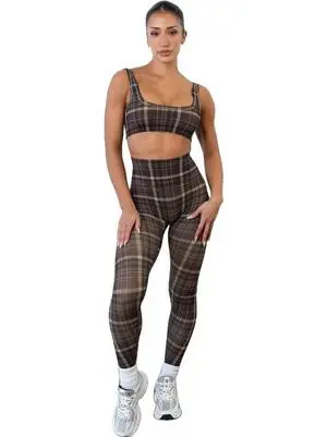 VITALITY Cloud Ii Pant - Espresso Plaid