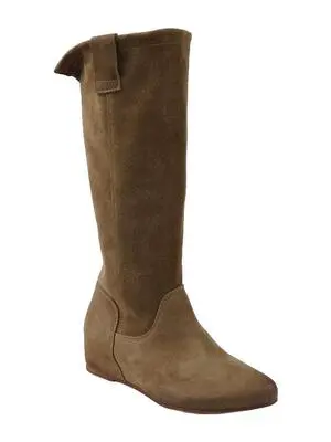 ZIGI Brindle Suede Wedge Boots - Sand Suede