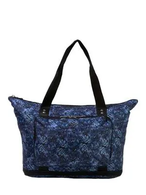 BAGGALLINI BAGGALLINI Carryall Expandable Packable Weekender Tote Bag Indigo Petal