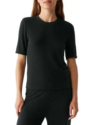 Michael Stars Michael Stars Frankie Crewneck Knit Top Black