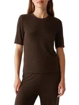 Michael Stars Michael Stars Frankie Crewneck Knit Top Java