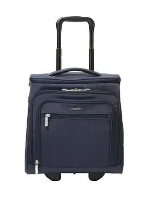 BAGGALLINI Expandable Underseat Carry-on Suitcase - French Navy