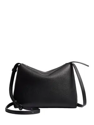 Khaite Khaite Medium Lina Leather Crossbody Bag Black