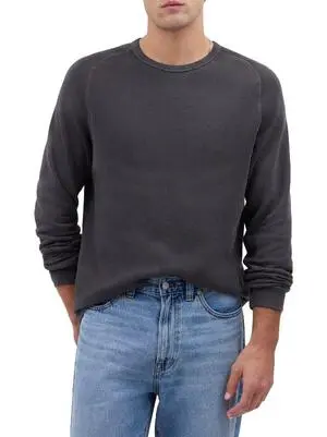 Madewell Textured Long Sleeve T-shirt - Coal
