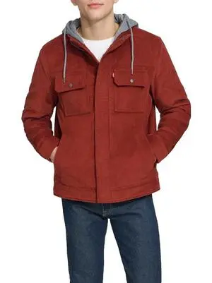 LEVI'S Levi's Hooded Corduroy Jacket Rust