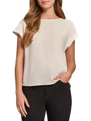 Jones New York Button Detail Top - Jones White