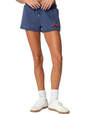 EDIKTED Mon Cheri Shorts - Blue