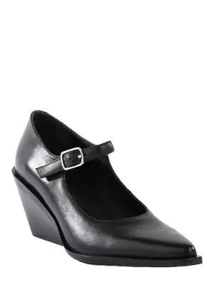 Seychelles Seychelles Sparks Pointed Toe Mary Jane Pump Black Leather